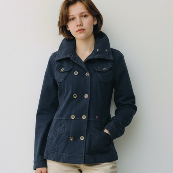 Hurley | Jackets & Coats | Hurley Dark Blue Doublebreasted Pea Coat ...